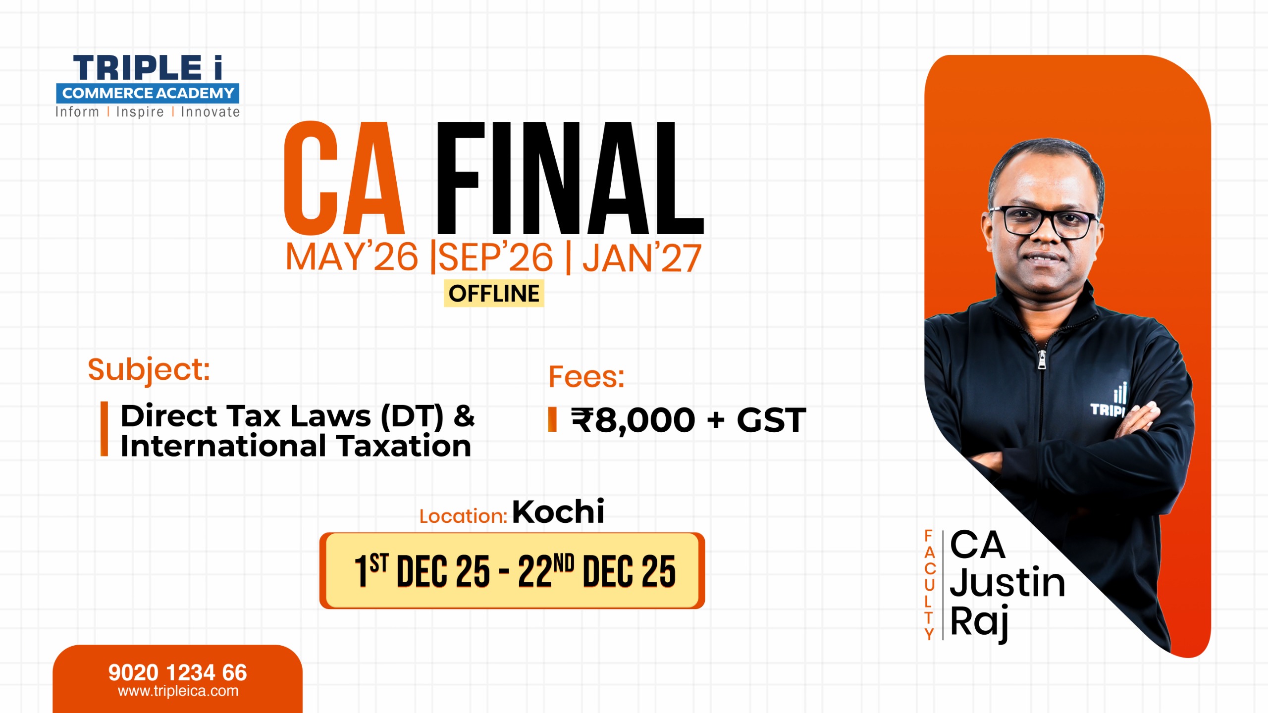 CA Final DT - May'26 | Sep'26 | Jan'27 - Offline Batch | ELT Global